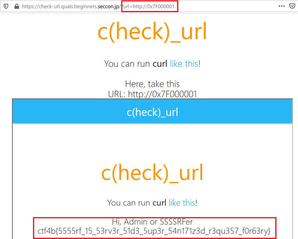 SECCON Beginners CTF 2021 writeup（web：check_url） | zerizeriのエンジニア技術ブログ